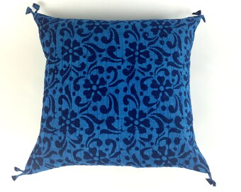 Unique cobalt blue pillows related items | Etsy