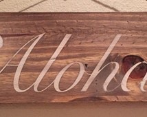 Unique aloha sign related items | Etsy