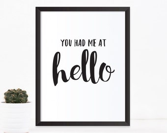 You had me at hello | Etsy