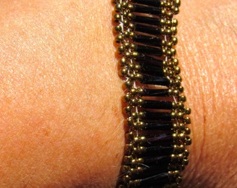 Bugle beads bracelet | Etsy