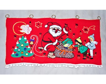 Items similar to Advent Calendar, Christmas Countdown, Scrapbook style ...