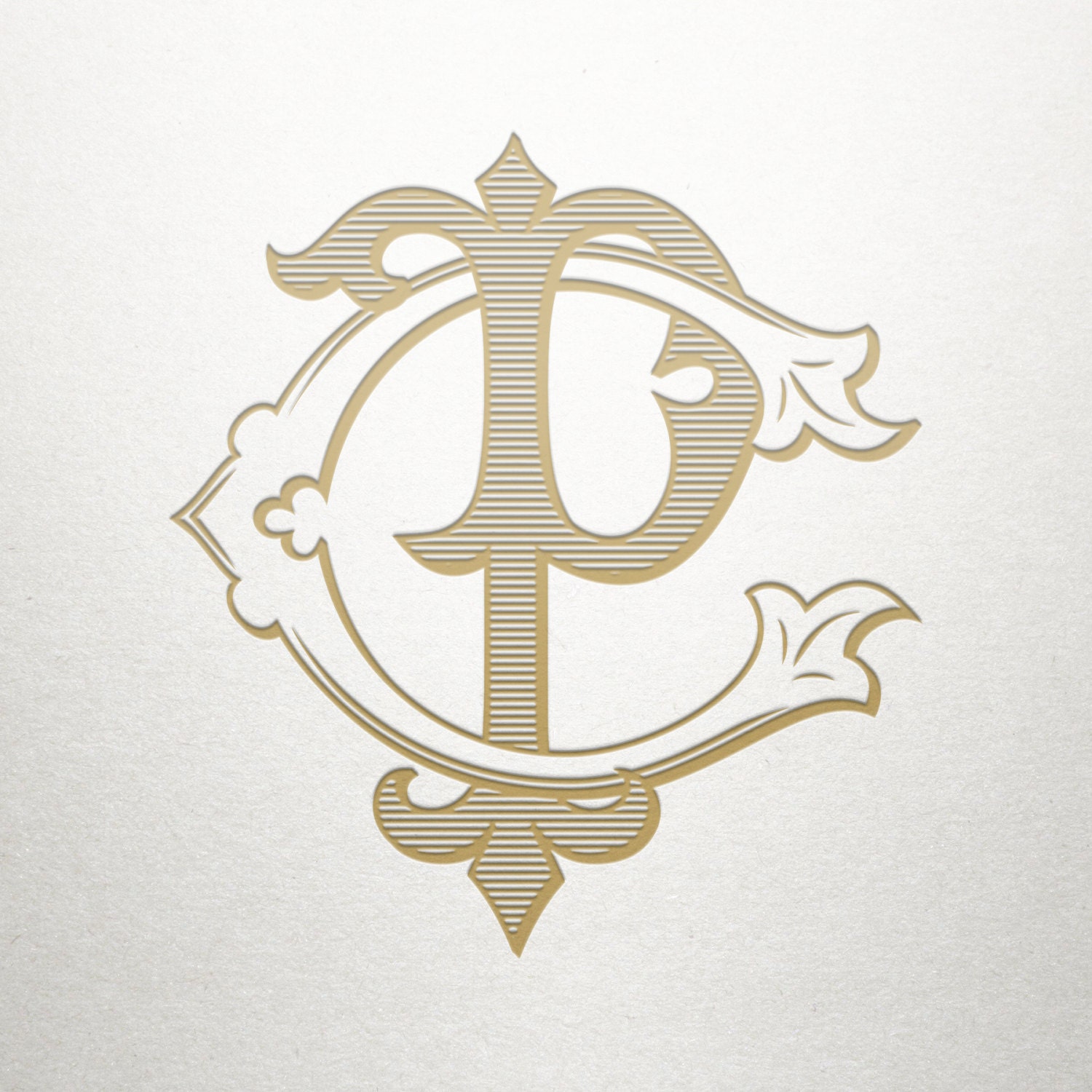 CP Monogram PC Monogram Wedding Logo Design Digital