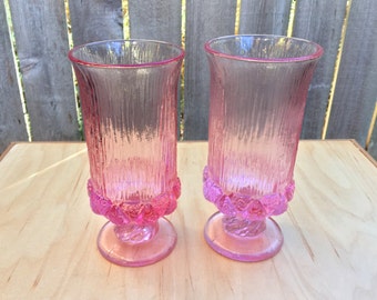 Pink glassware | Etsy