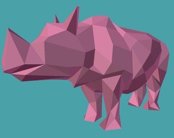 Rhino pattern | Etsy