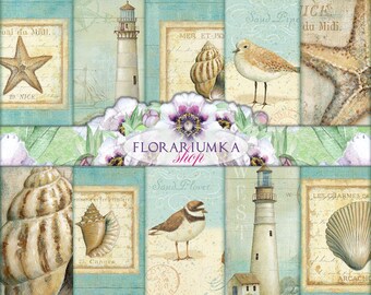 Nautical birds | Etsy