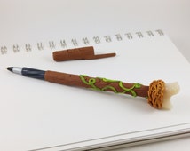 Unique polymer clay pen related items | Etsy