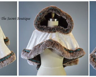 Faux fur capelet | Etsy