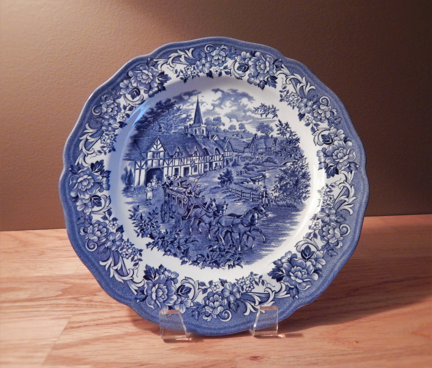 Royal Staffordshire Ironstone Dinner Plates Set Of Seven