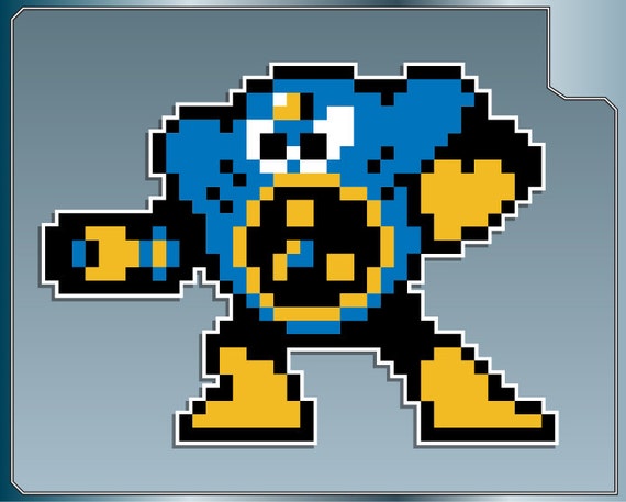 AIR MAN Sprite from Mega Man 8 Bit Vinyl Decal Sticker Airman
