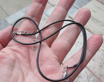 Leather cord necklace | Etsy