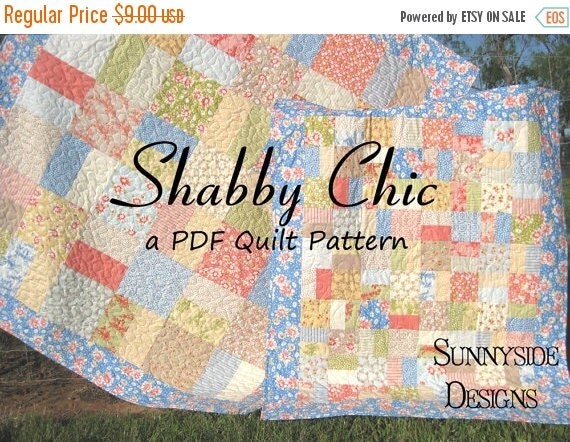 Layer Cake Quilt Pattern Shabby Chic Charm by SunnysideFabrics