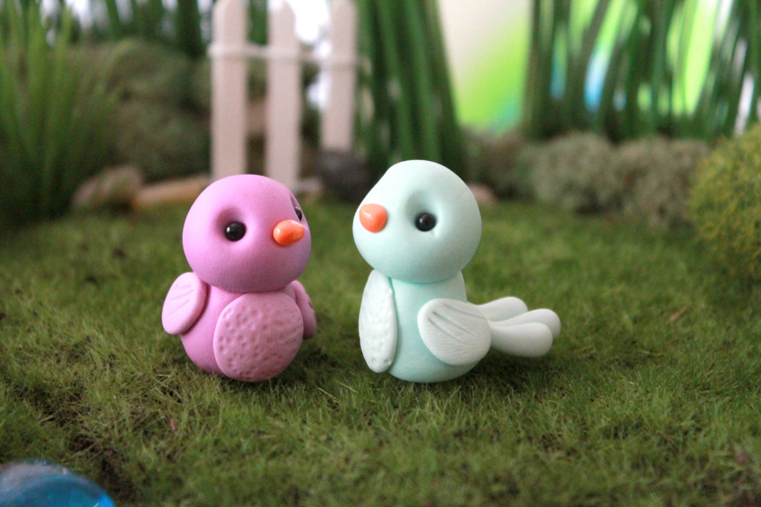 Polymer Clay Bird Miniature Bird Mini Clay Bird Fairy