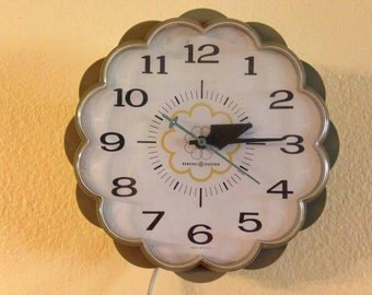 Retro wall clock | Etsy