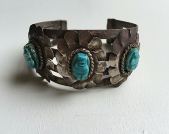 Silver scarab | Etsy