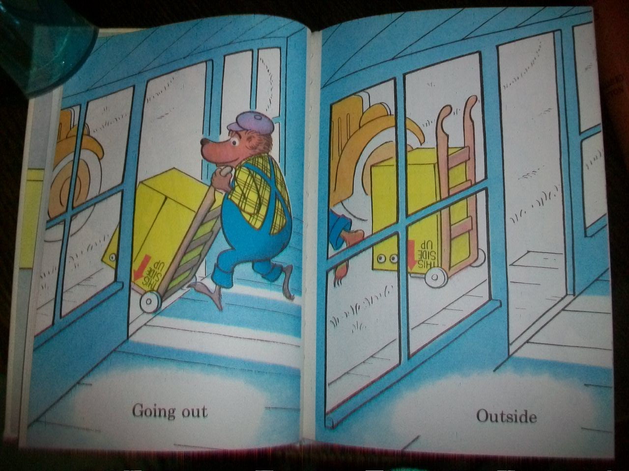 Inside Outside Upside Down Vintage 1968 Children's Book for Beginning ...