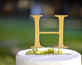 Letter h cake topper | Etsy