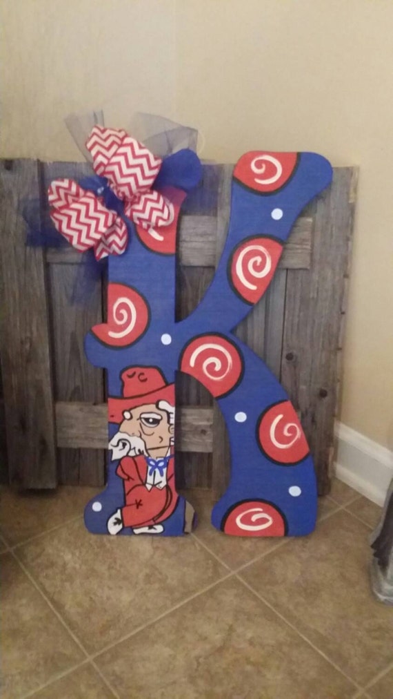 Ole Miss Wooden Door Hanger By Hulapotamus On Etsy