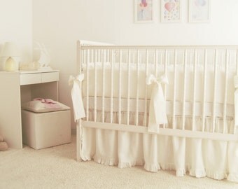Linen crib bedding and bedding sets by MoodsStore on Etsy