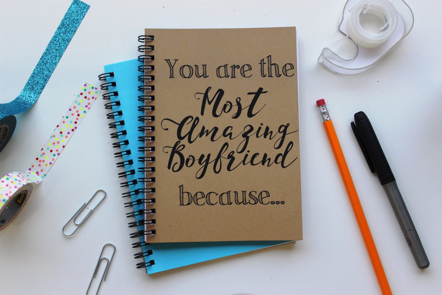 You are the Most Amazing Boyfriend because... 5 x 7 journal