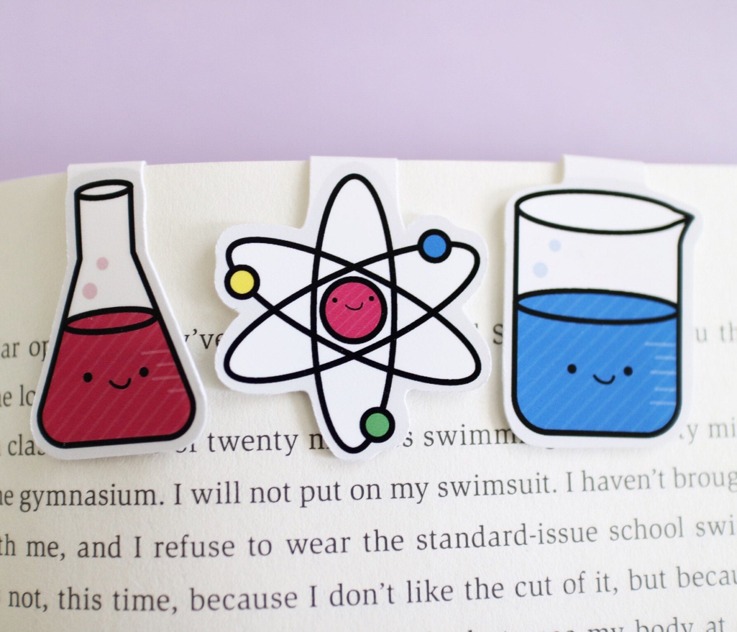 Chemistry Mini Magnetic Bookmarks Mini 3 Pack by craftedvan