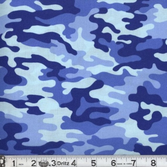 Blue camo fabric by the yard blue camouflage fabric by the