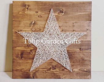 Cow String Art Wall Hanging Pallet Style Animal String Art