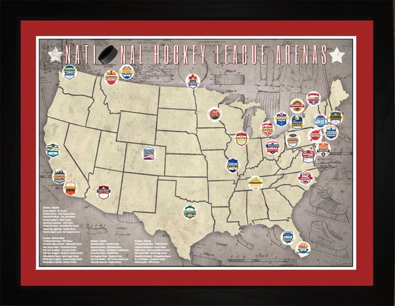 NHL National Hockey League Arenas Pro Teams by ConceptProducts