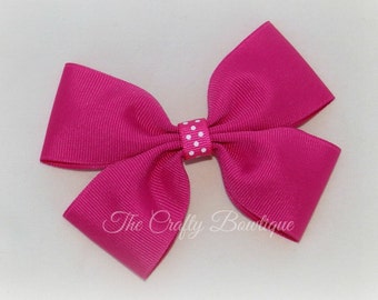 Large Pink Hair Bow Dark Pink Hair Bow Extra Large Pink Hair