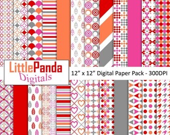 70% OFF SALE Pink digital paper scrapbook by LittlePandaDigitals