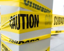 Unique caution tape related items | Etsy