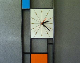 Geometric clock | Etsy