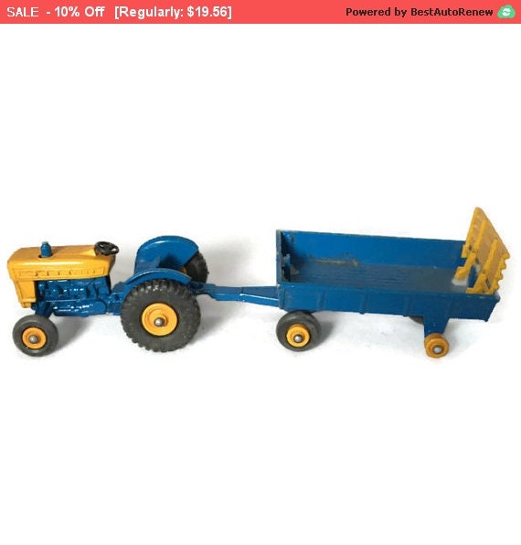 Lesney Matchbox No 39 Ford Tractor and Matchbox by DerBayzVintage