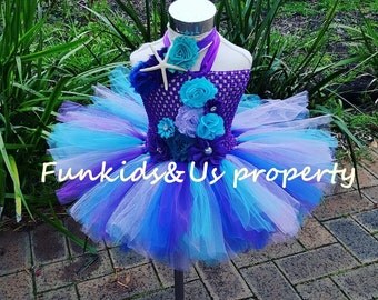 Mermaid Baby Tutu Dress Tutu Dress with by FunkidsandUsBoutique