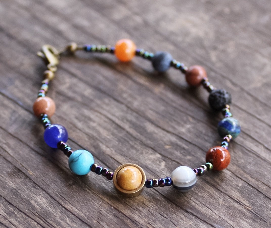 Solar System Bracelet Planet Bracelet Cosmic Bracelet Outer