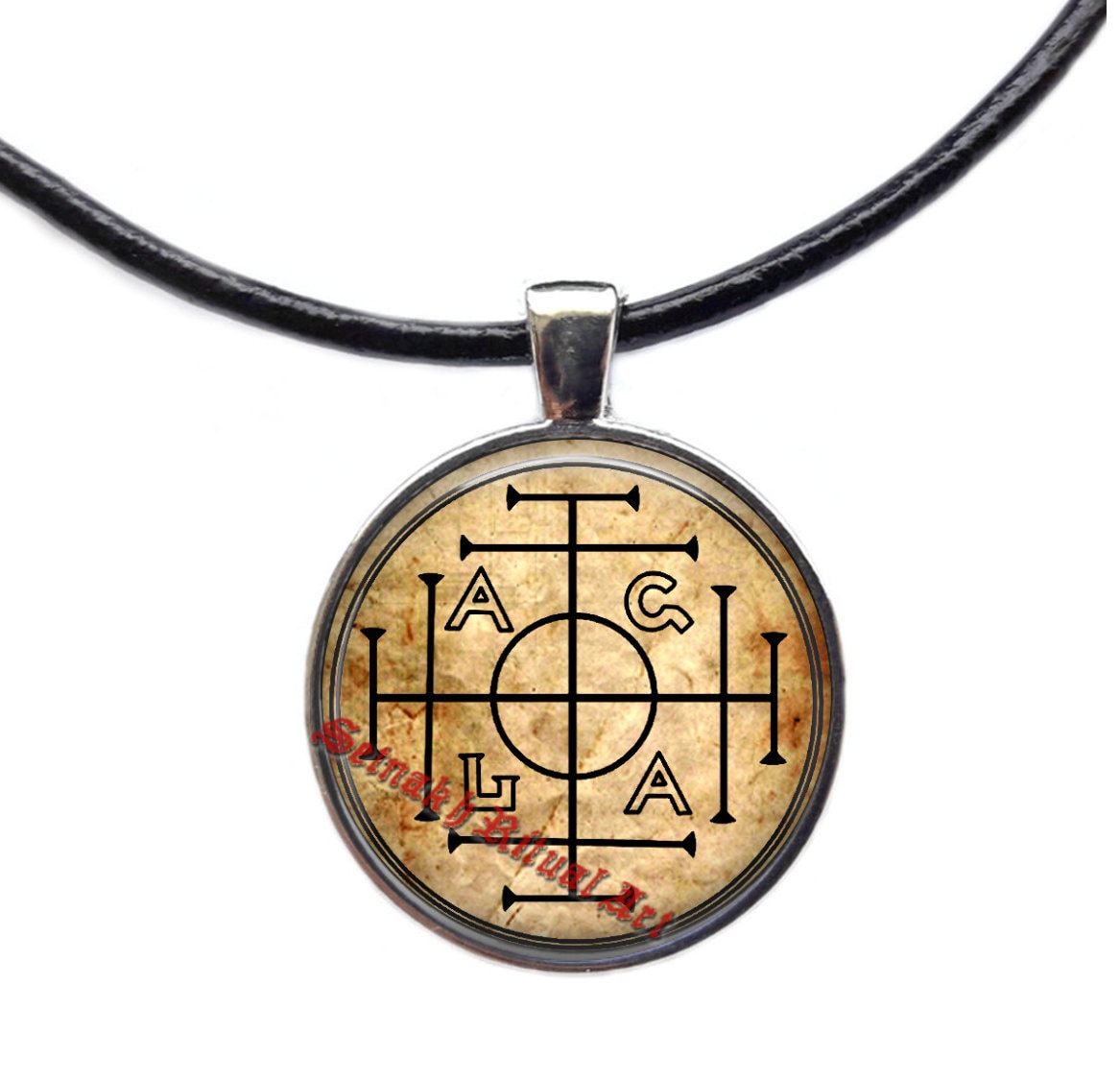 AGLA talisman AGLA lucky-charm pendant occult jewelry AGLA