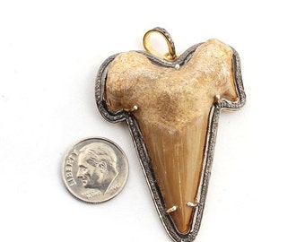 Unique shark tooth charms related items | Etsy