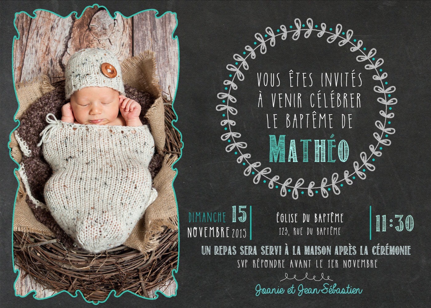 Carte d'invitation baptême personnalisée_FICHIER