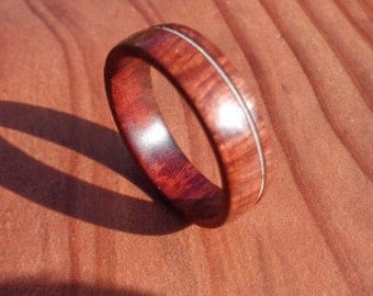 Wood wedding band | Etsy