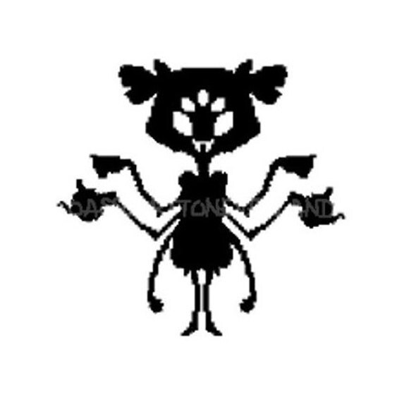 Undertale Muffet Sprite Vinyl Sticker by PassportToNeverland