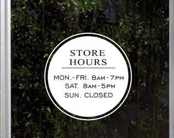 Store hours sign | Etsy