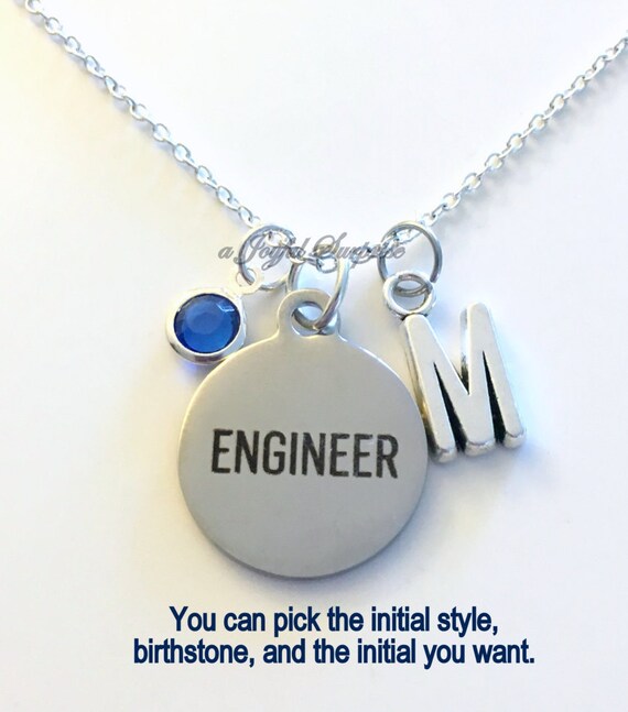 Engineer Necklace Engineering Jewelry Gift for Aerospace