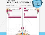 Reading journal | Etsy