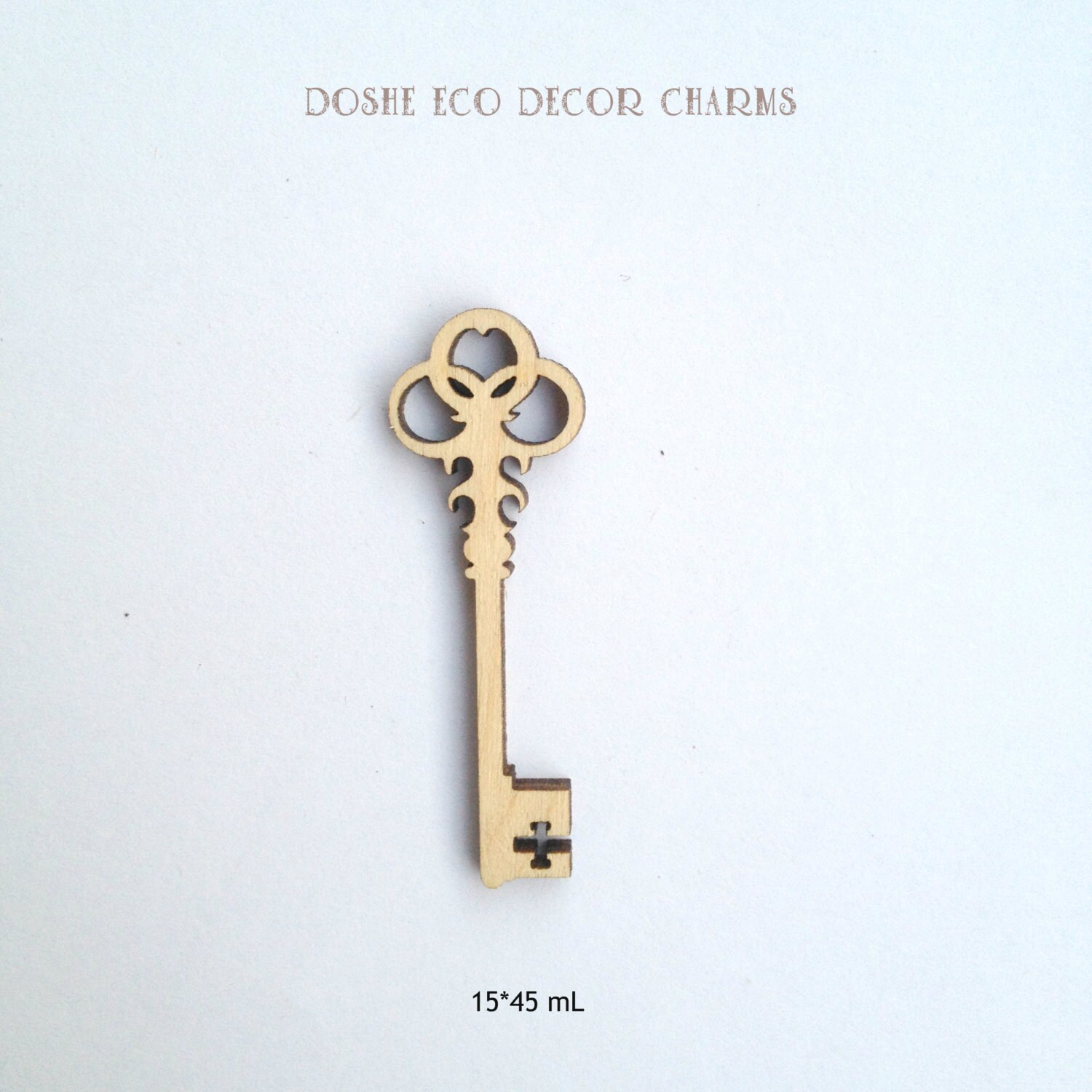 Laser cut KEY wood shape / Wood key / Laser cut wood / Wood
