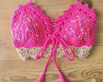 Crochet top bra | Etsy