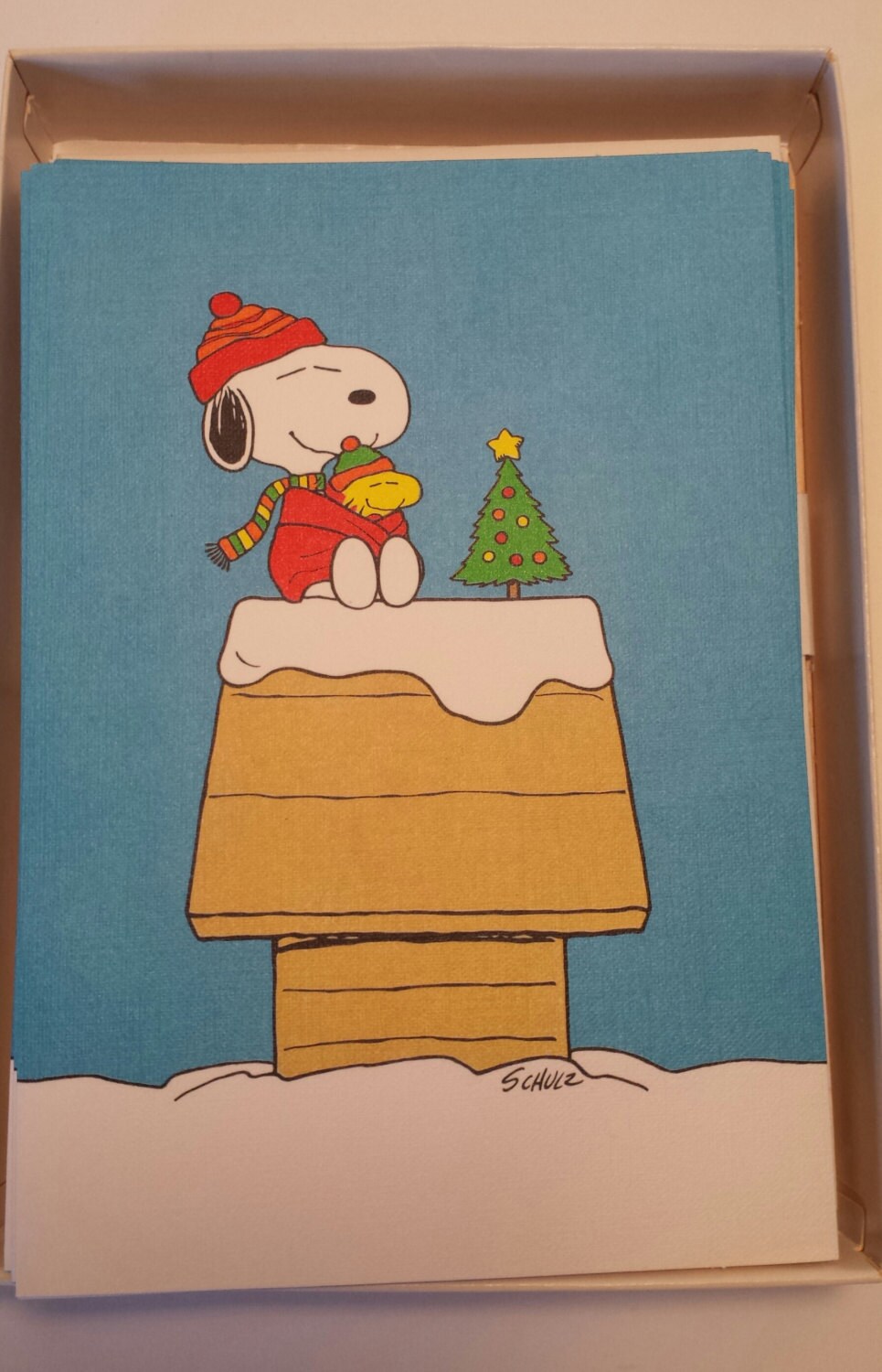 Vintage HALLMARK Snoopy and Woodstock Christmas Card Set Vintage HALLMARK Snoopy and Woodstock Christmas Card Set