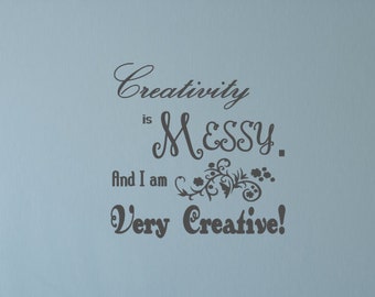 Creativity is messy | Etsy