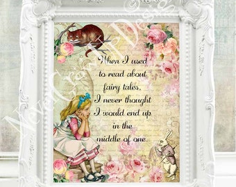 Alice wall art | Etsy