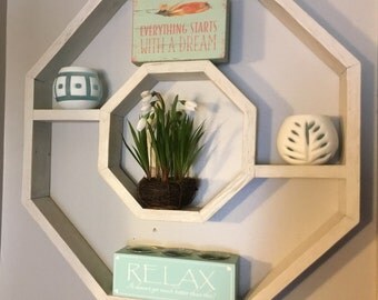 Octagonal shelf | Etsy
