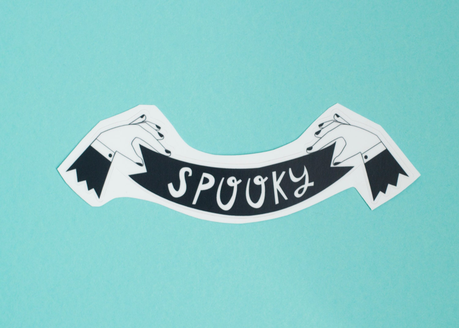 Spooky Banner Vinyl Sticker