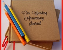 Unique anniversary journal related items | Etsy